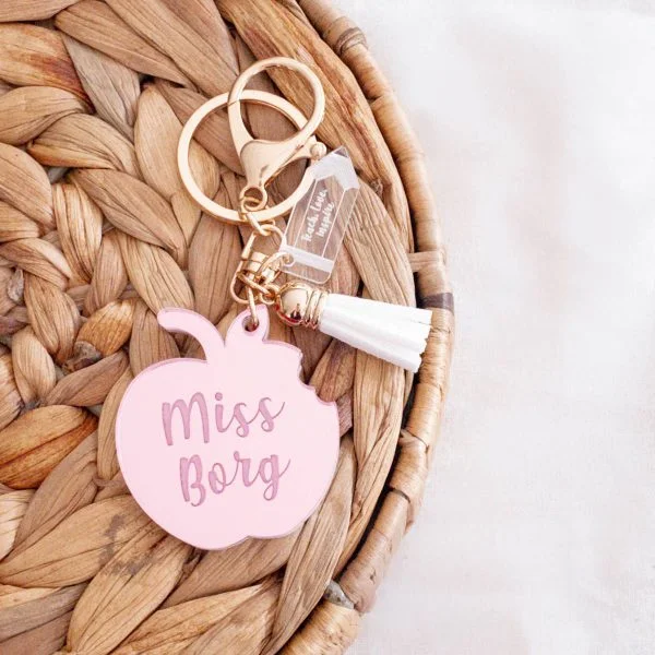 Apple Keychain - Chuckle & Wood