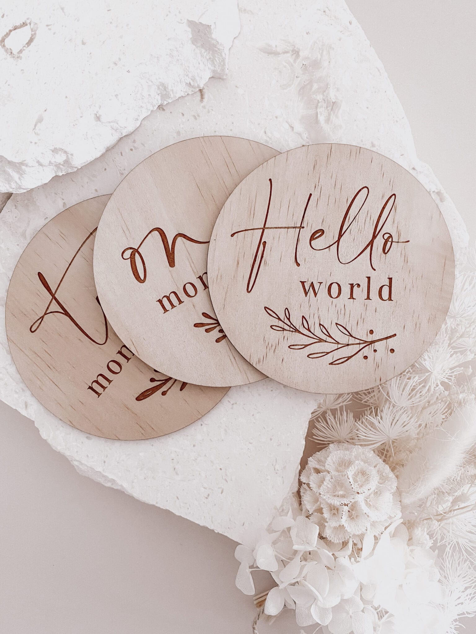 Milestone Plaques | Wildflower - Chuckle & Wood