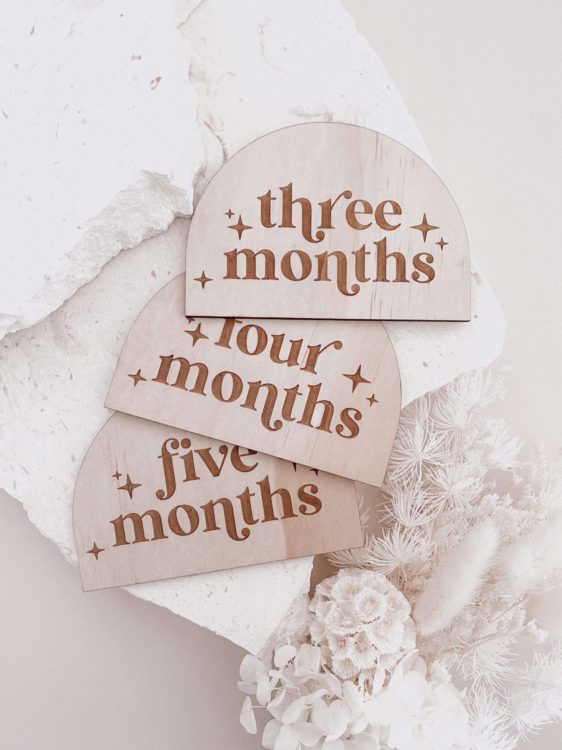 Milestone Plaques | Retro - Chuckle & Wood