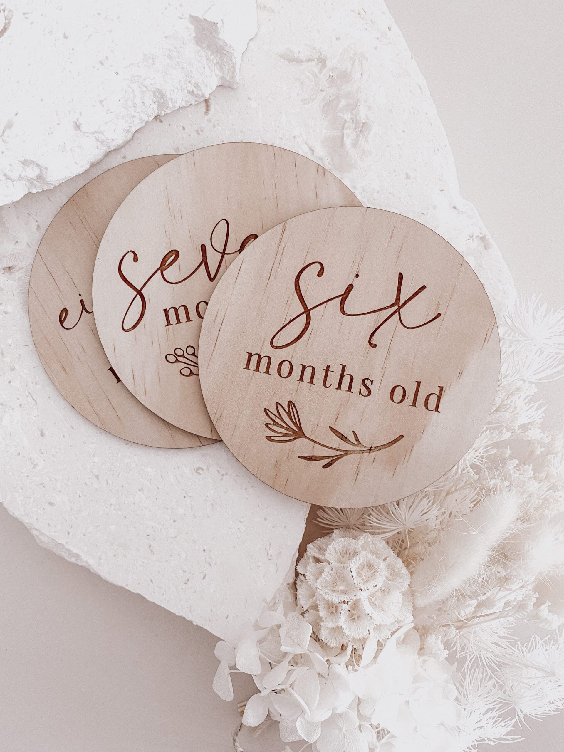 Milestone Plaques | Wildflower - Chuckle & Wood