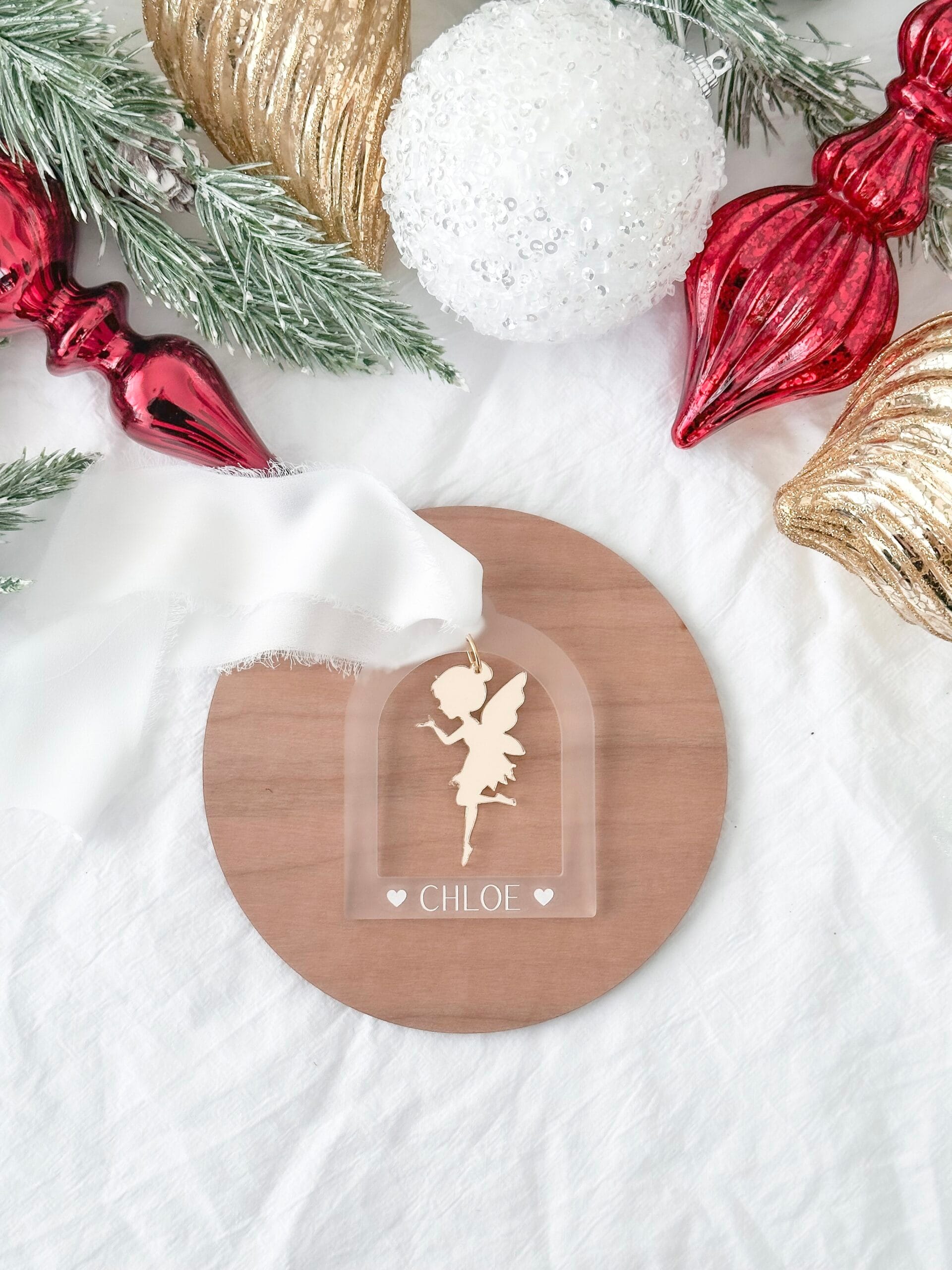 Fairy Drop Ornament - Chuckle & Wood