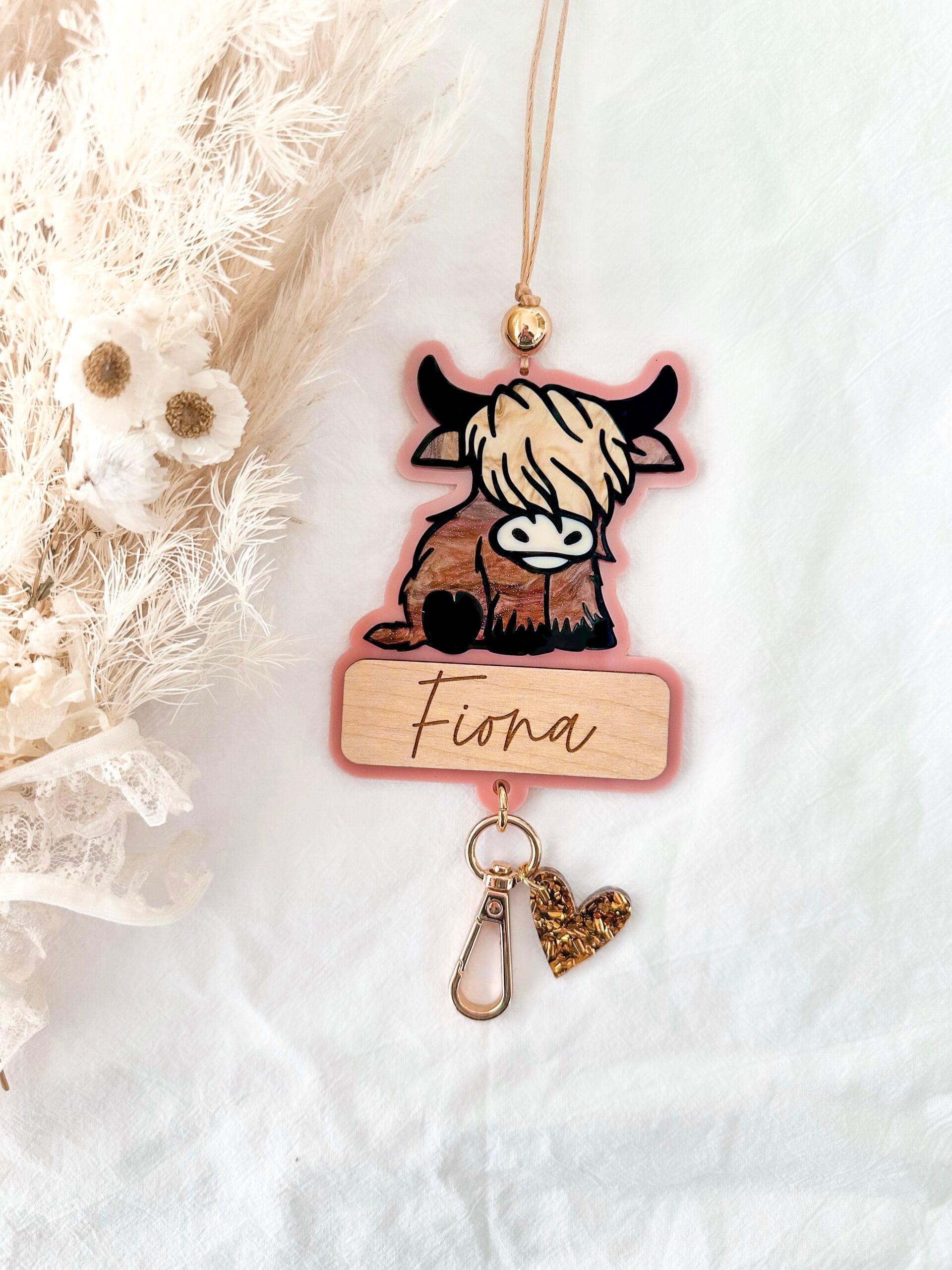 Highland Cow Lanyard - Chuckle & Wood