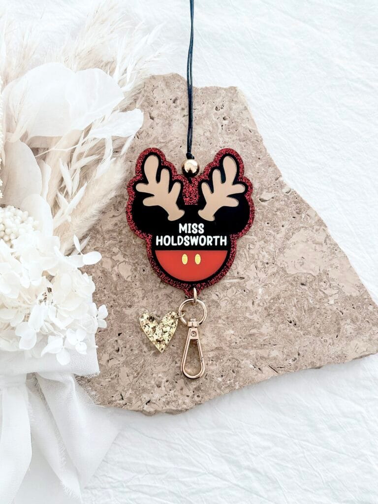 Mickey the Reindeer Lanyard - Chuckle & Wood