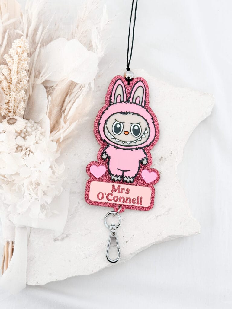Personalised Scary Monster Lanyard | Solid Colour - Chuckle & Wood